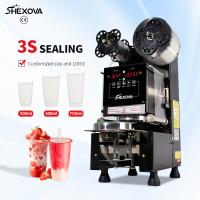 China Electric Portable 360ml 500ml 700ml Cup Heat Sealing Machine Pp Pet Paper Film for sale
