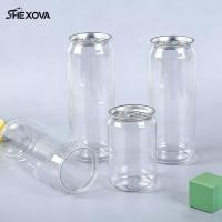 China Disposable Round Clear Plastic Pet Cans For Dessert Beverage Shop for sale