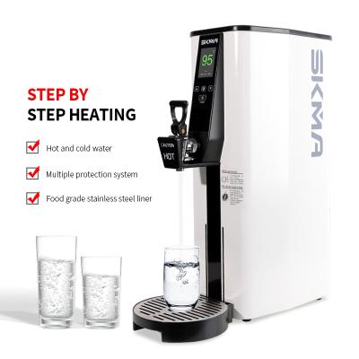 China Immediate Heat Commercial Boiling Water Dispenser Stainless Steel 15L Adjustable Temperature for sale