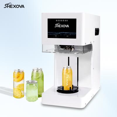 China Easy To Operate Stainless Steel Can Sealing Machine for Juice Soda Pet Can for sale
