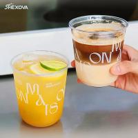 China Custom Logo BPA Free Food Grade Leak-proof Takeaway Plastic PP Cup For Juice Smoothies for sale