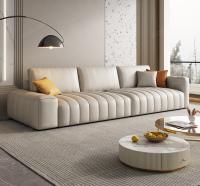 China Wood Veneer Commercial Villa Furniture Living Sofa And Tea Table for sale