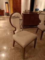 China ISO14001 Veneer Hotel Restaurant Furniture Solid Wood Dinning Table Set for sale