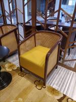 China Gelaimei Hotel Lobby Furniture Solid Wood Easy Chair With Tea Table OEM Welcome for sale
