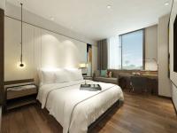 China Walnut Color Minimalist Bedroom Furniture SGS Certification for sale