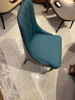 China Gelaimei Gray Wooden Hotel Chairs Button Back Chair Customized for sale