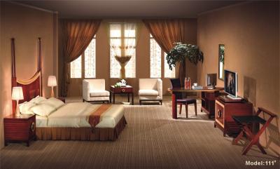 China 5 Star Hotel Bedroom Furniture Sets With Oak Solid Wood Legs for sale