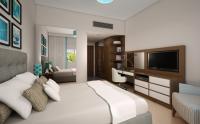 China ISO18001 Walnut Color Hotel Guest Room Furniture Hardwood Office Desk Modern Style for sale