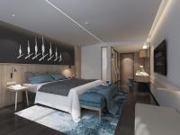 China ISO14001 Standard Hotel Guest Room Furniture Minimalist Bedroom Furniture Sets Customized for sale