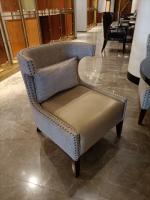 China Height 75cm Round Glass Table Top Dining Table And Chair Sets ISO14001 Certified for sale