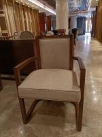 China ISO18001 Hotel Restaurant Furniture Low Back Wooden Chairs Non Retractable for sale