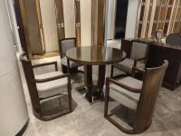 China ISO18001 Hotel Restaurant Furniture Low Back Wooden Chairs Non Retractable for sale