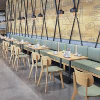 China Wooden Frame Green Dining Room Booth Seating Leather Dining Booth 120cm for sale