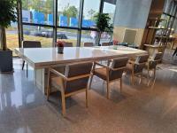 China 1400*800*760mm Teak Wood Dining Table 4 Seater Wooden Top And Legs for sale