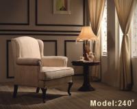 China 850*850*900mm White Hotel Room Sofa Single Seater Fabric Sofa With ISO14001 for sale