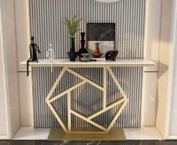 China 1500*400*800mm White Sintered Stone TV Console Table Modern Luxury for sale