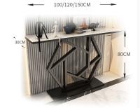 China 1500*400*800mm White Sintered Stone TV Console Table Modern Luxury for sale