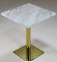 China SS304 Square Marble Hotel Coffee Tables 750mm Height For Living Room for sale