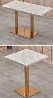 China SS304 Square Marble Hotel Coffee Tables 750mm Height For Living Room for sale