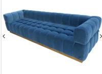 China Ergonomic Design Customized Grey Velvet Lounge Sofa For Living Room for sale