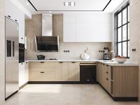 China Laminate Kitchen Cabinets, Soft Close Drawer Runners, Kitchen Cabinet Design And Installation for sale