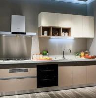 China ISO14001 Customized Luxury Laminate Kitchen Cabinet Set Acrylic White Kitchen Cabinets for sale