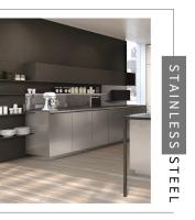 China Stainless Steel Full Kitchen Cabinet Set D350mm*H800mm Ready To Assemble for sale
