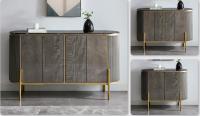 China ISO14001 Appprove Gold Metal Frame Hotel Room Cabinet 860mm Height for sale