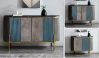 China ISO14001 Appprove Gold Metal Frame Hotel Room Cabinet 860mm Height for sale