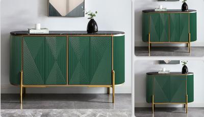 China OEM ODM High Hotel Room Cabinet ISO14001 Appproved Gold Metal Frame for sale