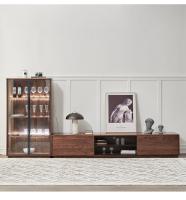 China Metal Frame 4 Shelf Hotel Room Cabinet 150cm Height With Glass Door for sale