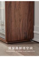 China Metal Frame 4 Shelf Hotel Room Cabinet 150cm Height With Glass Door for sale