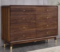 China OEM Natural Walnut Entryway Hotel Room Cabinet Waxed For Storage Minimalist for sale