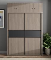 China 240cm Height MDF Hotel Room Cabinet Multi Color Choices With Two Sliding Doors for sale