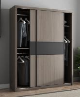 China 240cm Height MDF Hotel Room Cabinet Multi Color Choices With Two Sliding Doors for sale