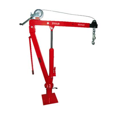 China 1 Ton Foldable Engine Crane with Adjustable Legs Hydraulic Pump 1000kg Capacity for sale