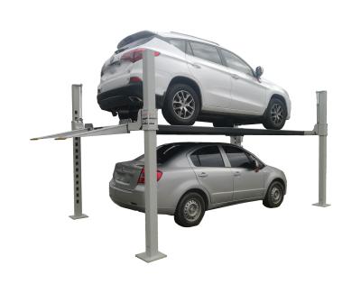 China Four Post Parking Lift 4000kg Capacity 1968mm Lifting Height 110V-415V 20Amp for sale
