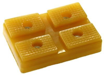 China Yellow Car Lift Accessories Eight Square 2 Post Car Lift Rubber Pads 110mm for sale