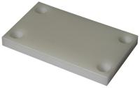 China Car Lift Slider Block 60x120x8mm PE PVC TPU EVA UPE Injection Molded Parts for sale