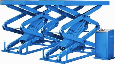 China 8000lbs High Rise In Ground Scissor Lift 3500kg Capacity 50s Rise Time for sale