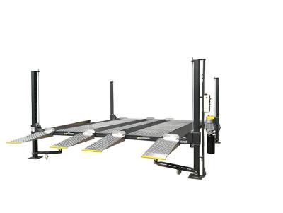 China 11000lbs Four Post Vehicle Parking Lift 120x120mm Column 4500kg Capacity for sale