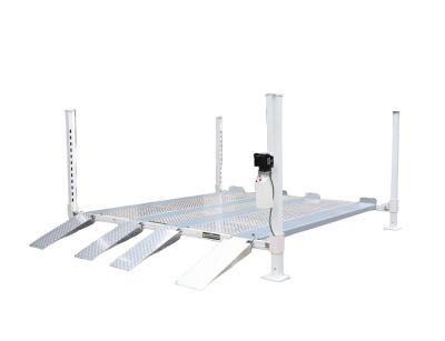 China 11000lbs Four Post Auto Lift for Double Stacking 1950mm Lift Height for sale