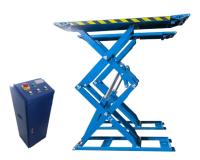 China Heavy Duty High Rise Car Scissor Lift 3.5T Capacity Pneumatic Unlocking 1850mm Lift Height for sale