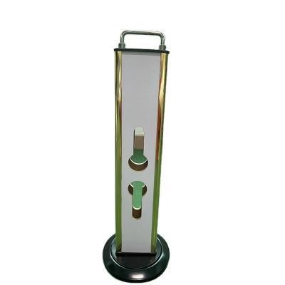 China Glass Door Aluminum Alloy Wood Door Type Intelligent Fingerprint Password Display Stand for sale