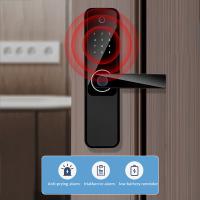 China Camera Door Lock With Code And Fingerprint Waterproof Code Door Lock for sale