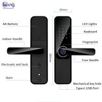 China Unlock Method Tuya TTlock Password Fingerprint Smart Locks For Home for sale