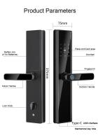 China Steel Door Wifi Fingerprint Lock S819-2 Digital Password Lock For Apartment for sale