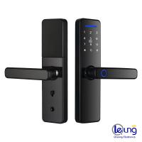 China CE RoHS Biometric Fingerprint Door Lock Works With Password IC Card Key Smart APP for sale