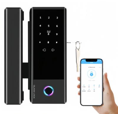 China TTlock BLE APP Glass Door Lock G10S Advanced Smart Door Lock for sale