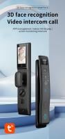 China Video Intercom Tuya Wifi Doolock 3D Face Automatic Camera Lock 6068mortise Cerradura For Home Security for sale